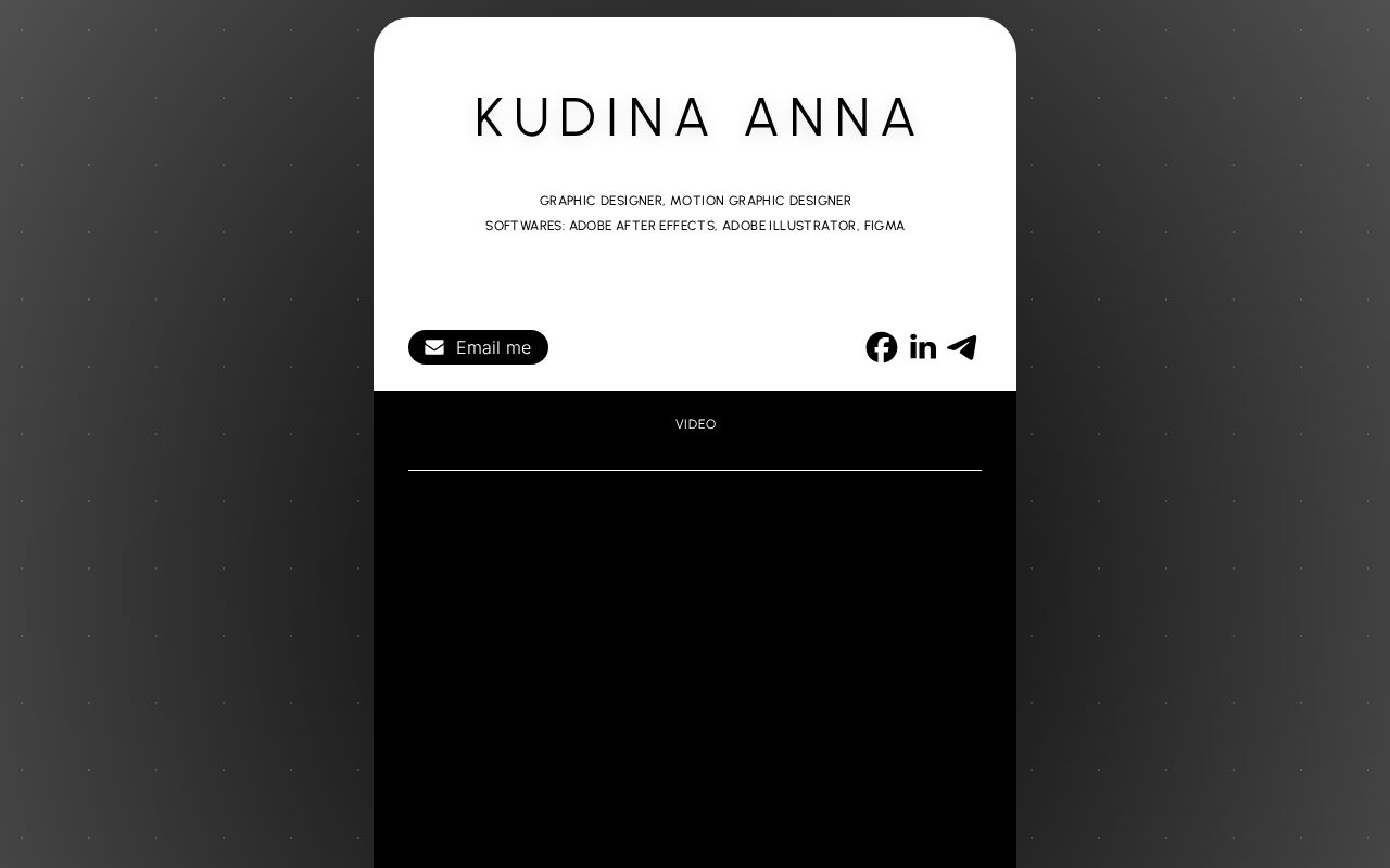 Kudina Anna graphic designer portfolio